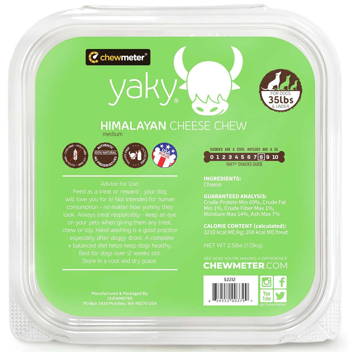 Buy Yaky Himalayan Cheese Chew Bulk Online - Medium 2.5lbs – Chewmeter